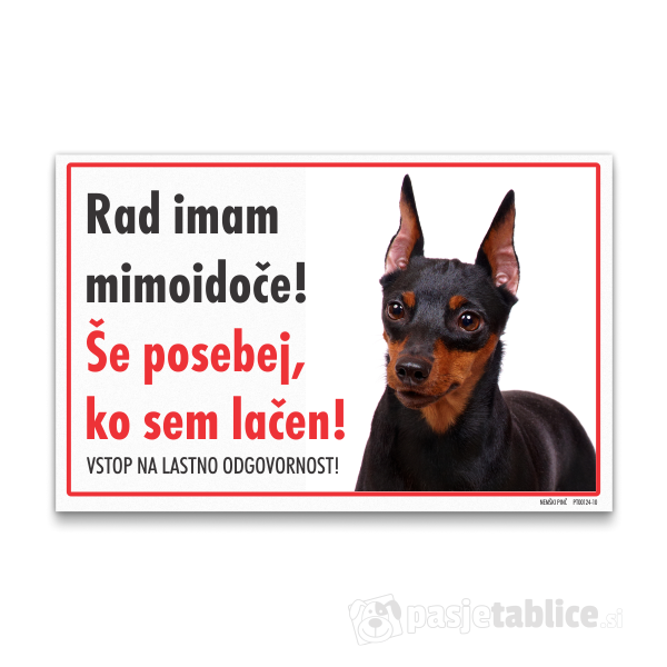NEMŠKI PINČ - Pasje tablice