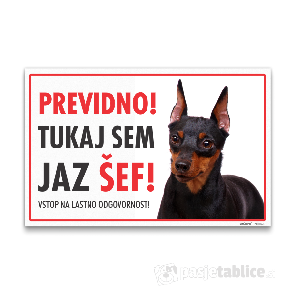 NEMŠKI PINČ - Pasje tablice